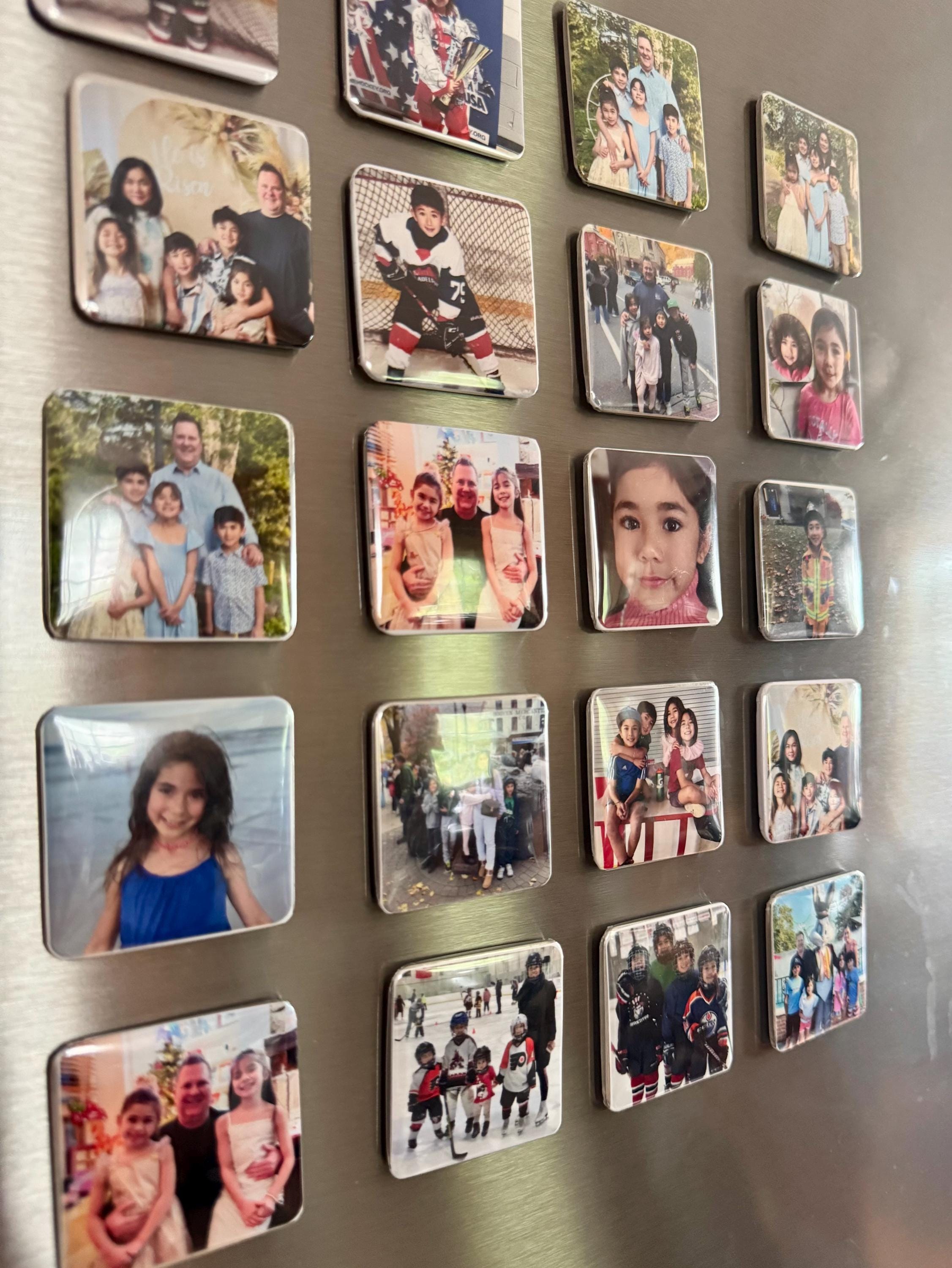 9 Custom Photo Magnets, Fridge Decal, Memory Magnets, Personalized ...