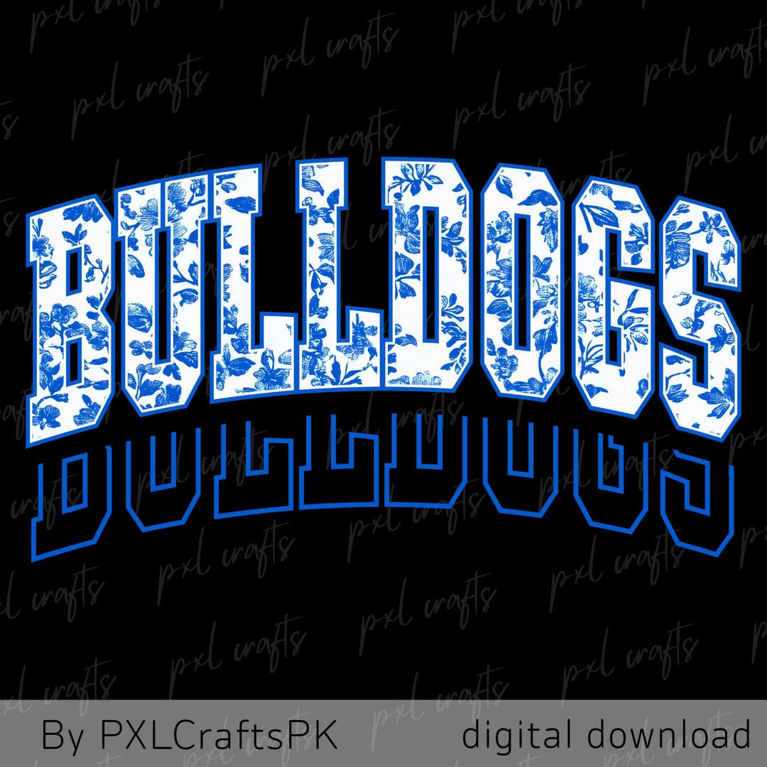 Bulldogs Png, Floral Bow Png, Game Day Sport Toile, School Spirit Png ...