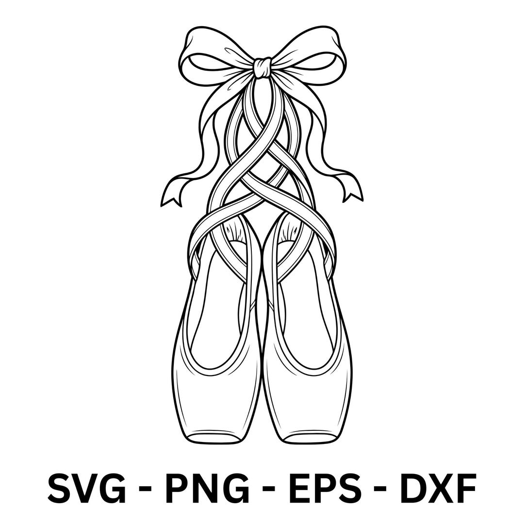 Ballet Shoes Svg, Ballet Svg, Dance Shoes Svg, Ballerina Shoes Svg ...