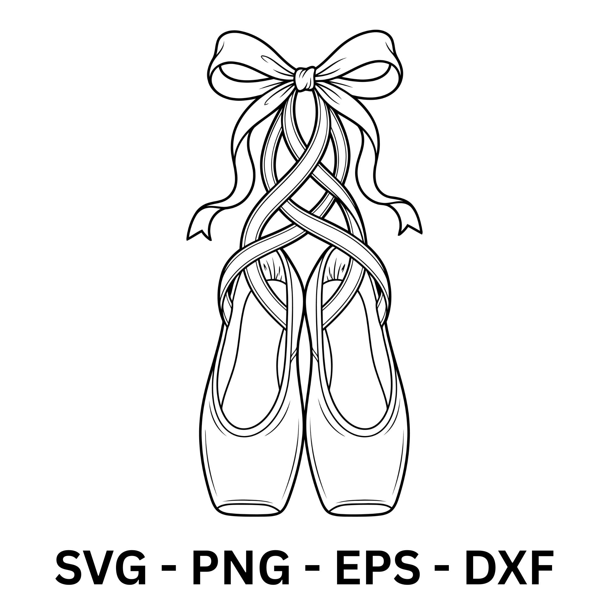 Ballet Shoes Svg, Ballet Svg, Dance Shoes Svg, Ballerina Shoes Svg ...