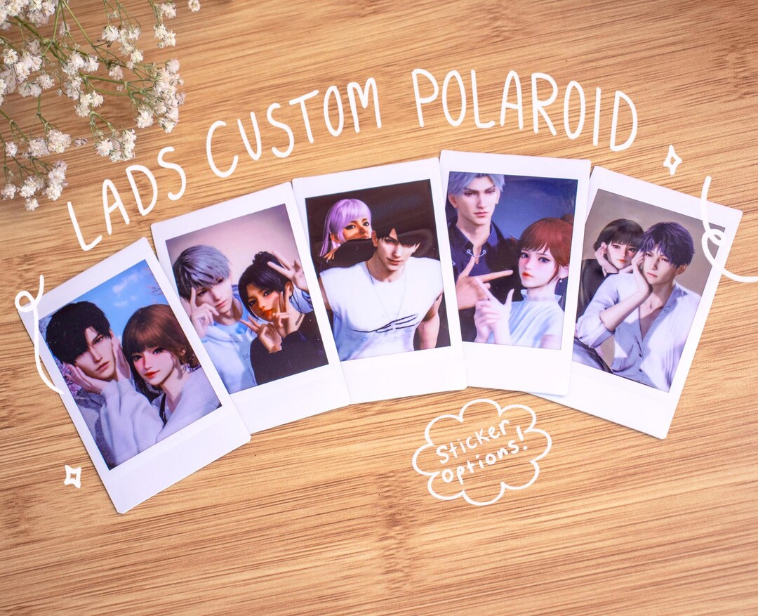 Love and Deepspace Custom Polaroids | YOUR PHOTO Personalized Real ...