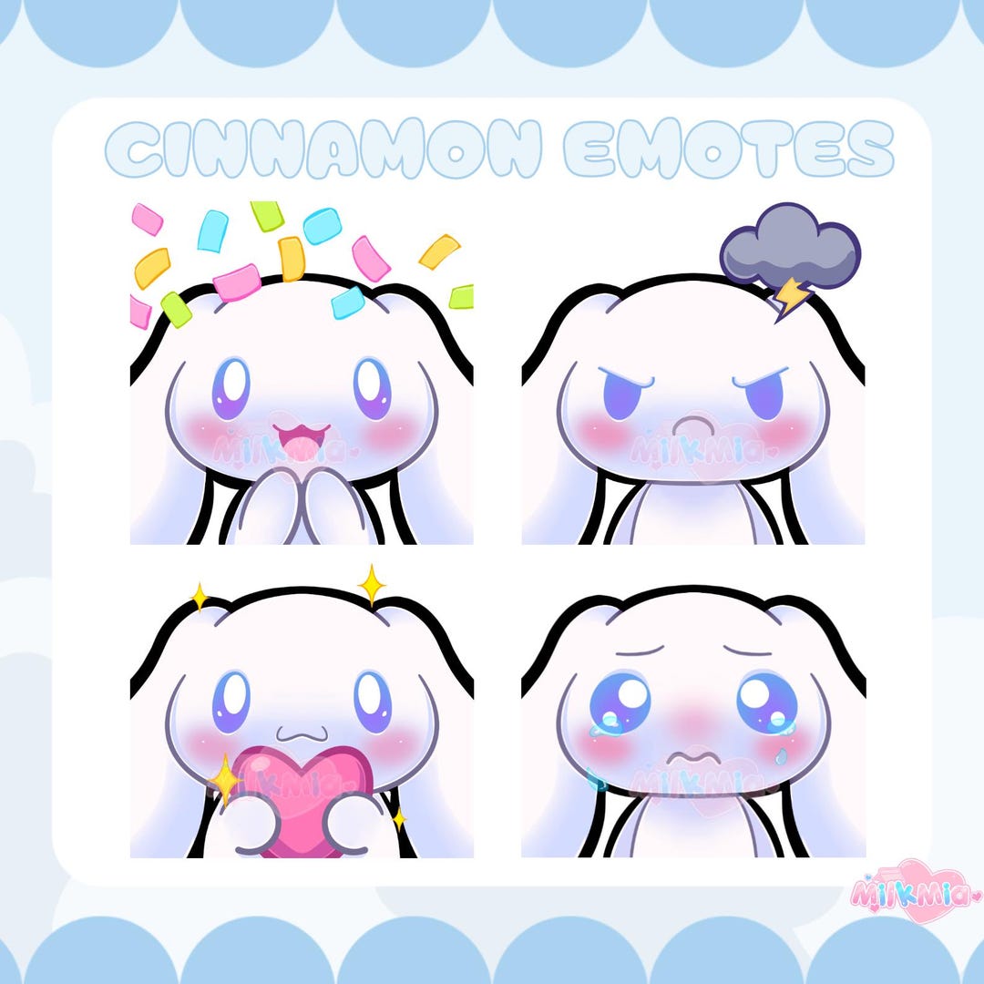 Cute Puppy Emotes – Kawaii Twitch | Discord Emotes Pack (4) - Etsy