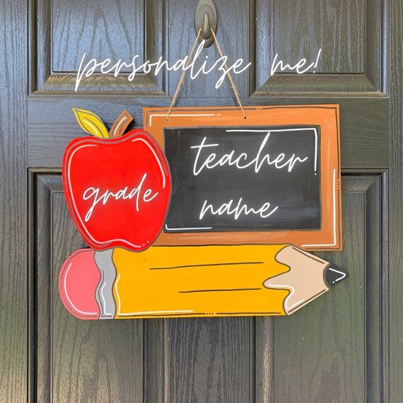 Personalized Teacher Door Hanger Back to School Gift - Etsy