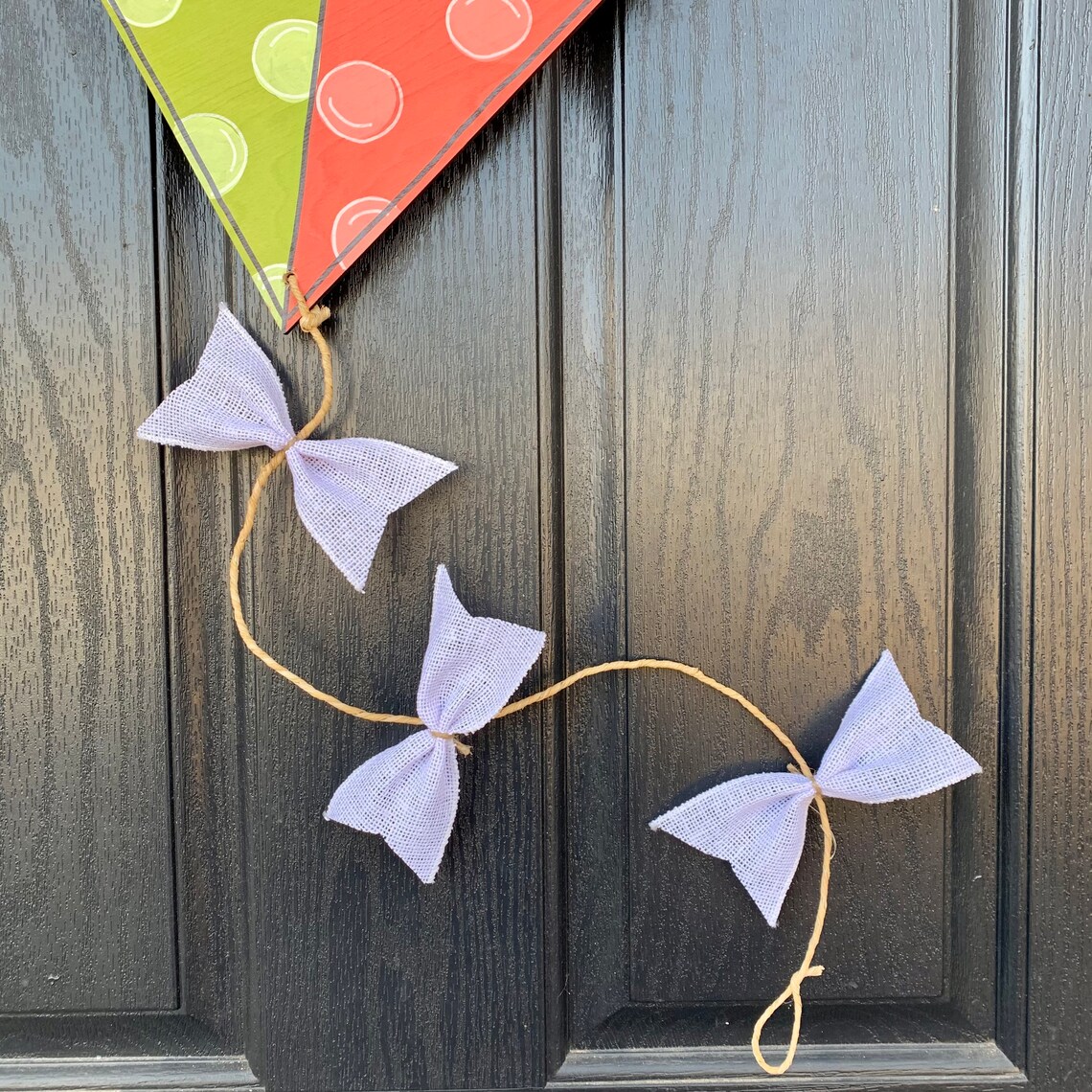 Spring Kite Door Hanger Fly A Kite Door Decor Polka Dot | Etsy