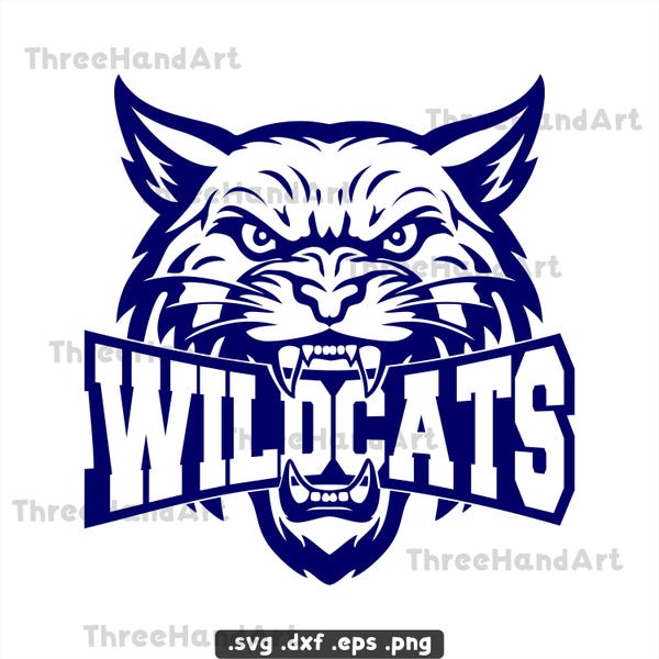 Wildcat Svg - Etsy