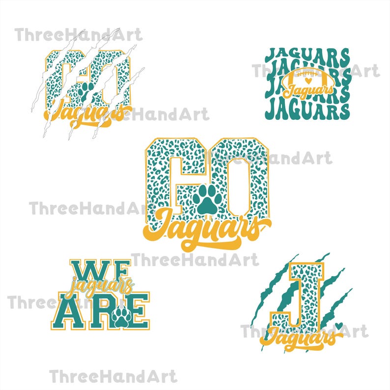 Jaguars 25 Bundle SVG, Jaguars Cutfile Cricut, Jaguars Vector, Jaguars ...