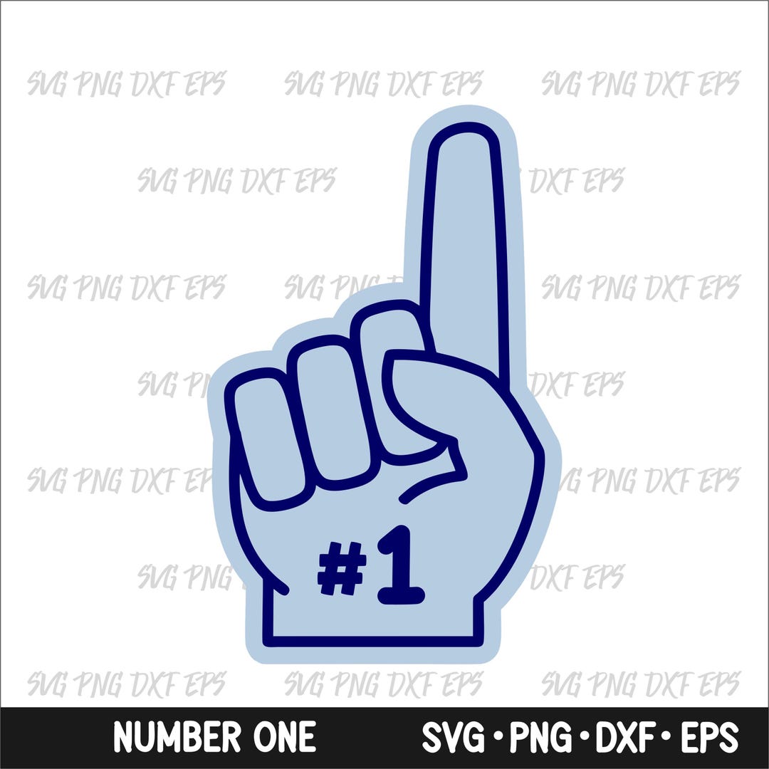Number 1 Fan Svg, Hand No 1 Sign Svg, Red Finger, Best Svg, 1st Place ...