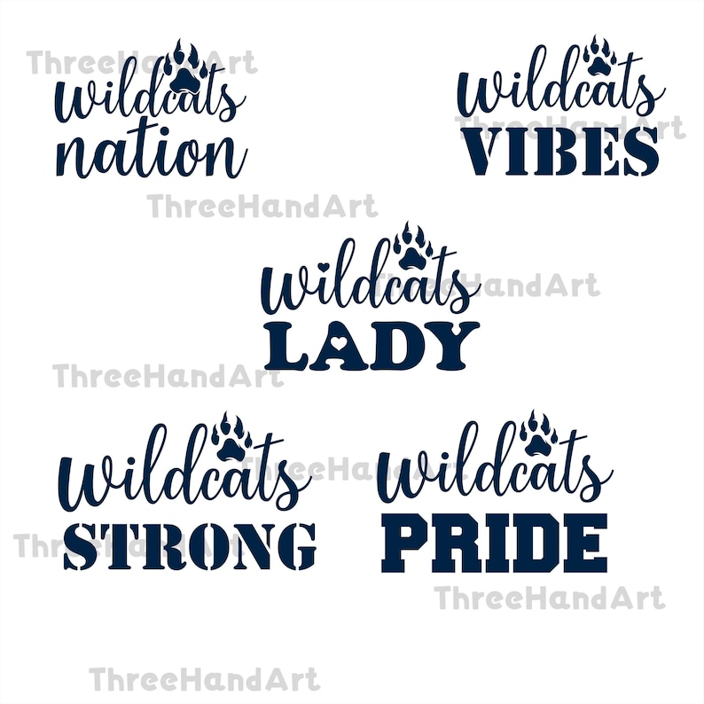 Wildcats SVG, 20 Wildcats SVG Bundle, Wildcats Cutfile, Wildcats Cricut ...