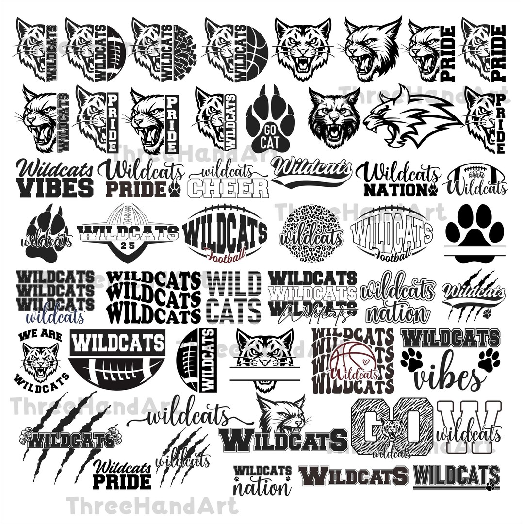 Wildcats SVG, Wildcats 50 Bundle Svg, Wildcats Cricut, Wildcats Svg ...
