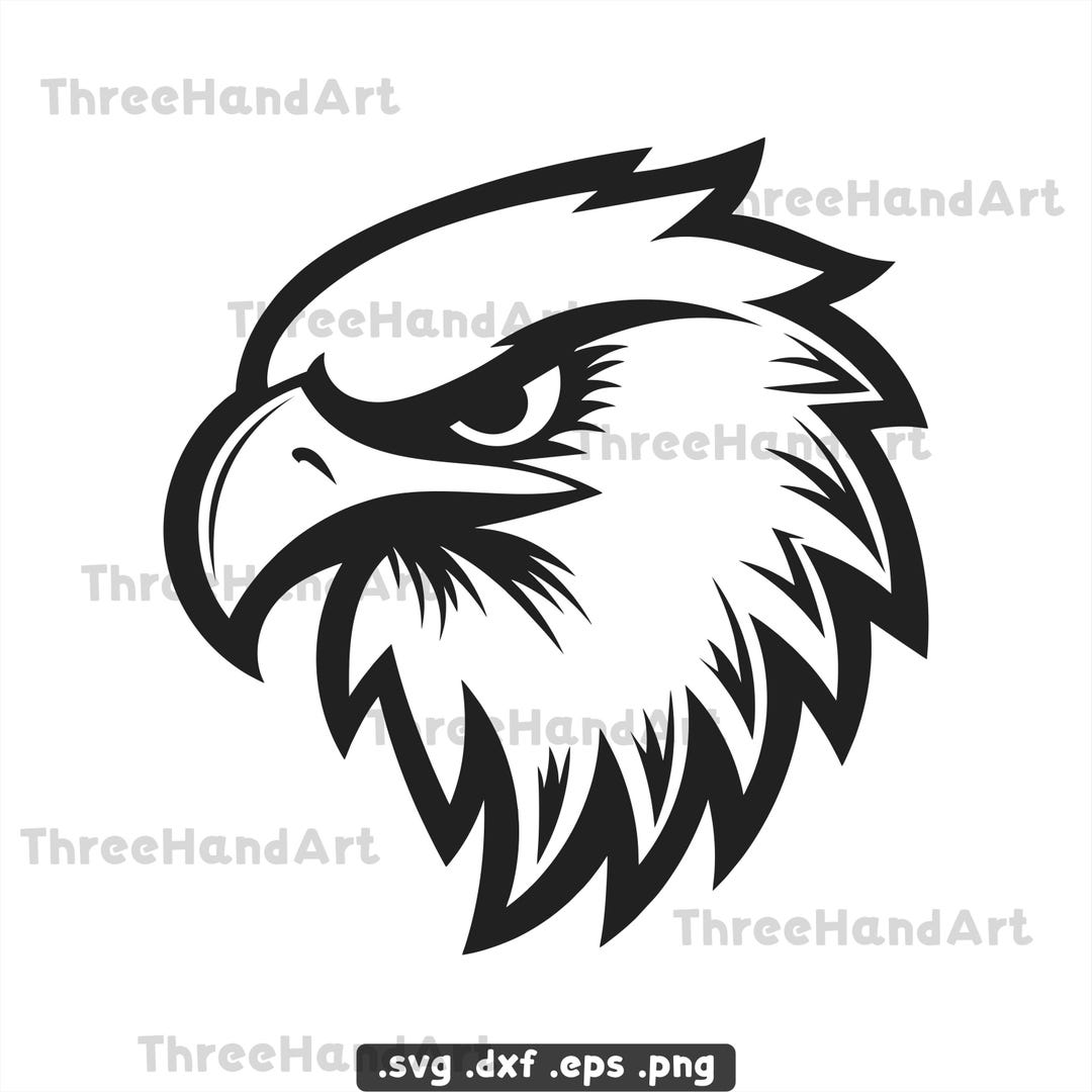 Adler-Kopf-Svg, Adler-Svg, Adler-Cutfile, Weißkopfseeadler Laser, Adler ...