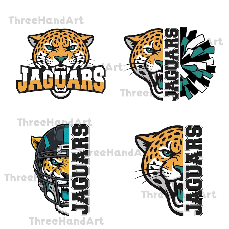 Jaguars 25 Bundle SVG, Jaguars Cutfile Cricut, Jaguars Vector, Jaguars ...