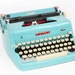 Turquoise Typewriter Royal Quiet Deluxe Manual With Case Working ...