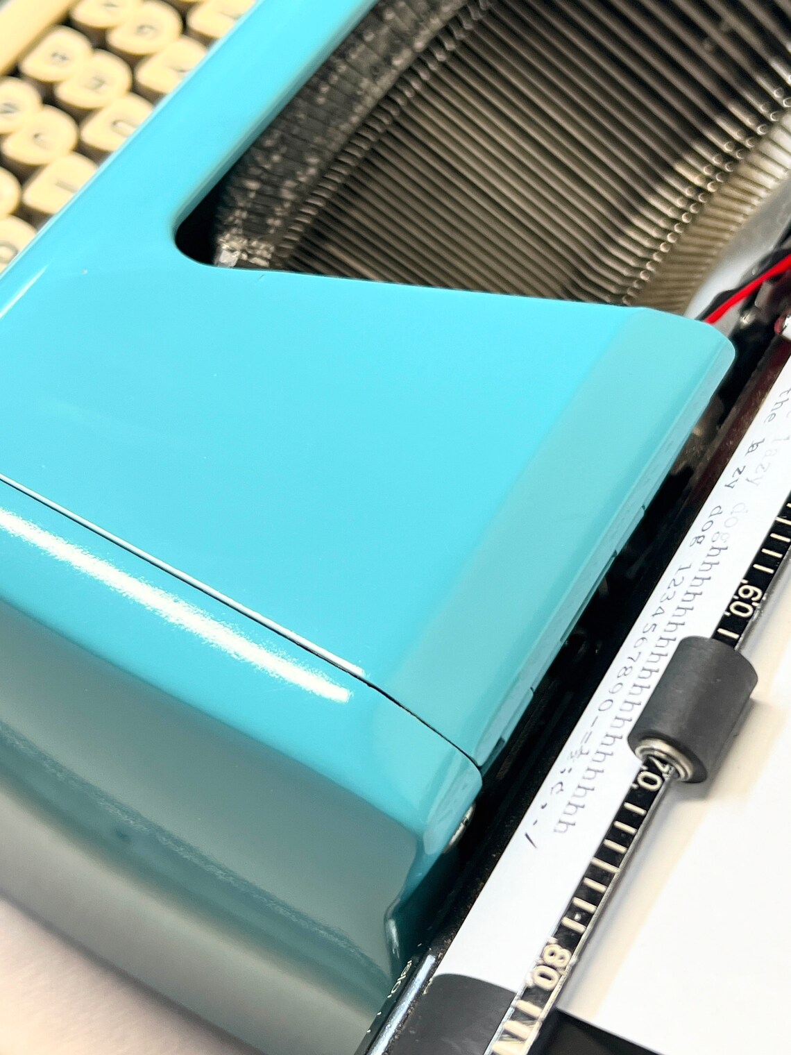 Turquoise Typewriter Royal Quiet Deluxe Manual With Case Working ...