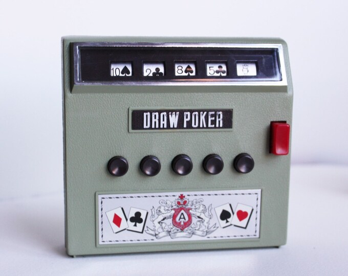 Vintage Draw Poker Machine - Etsy