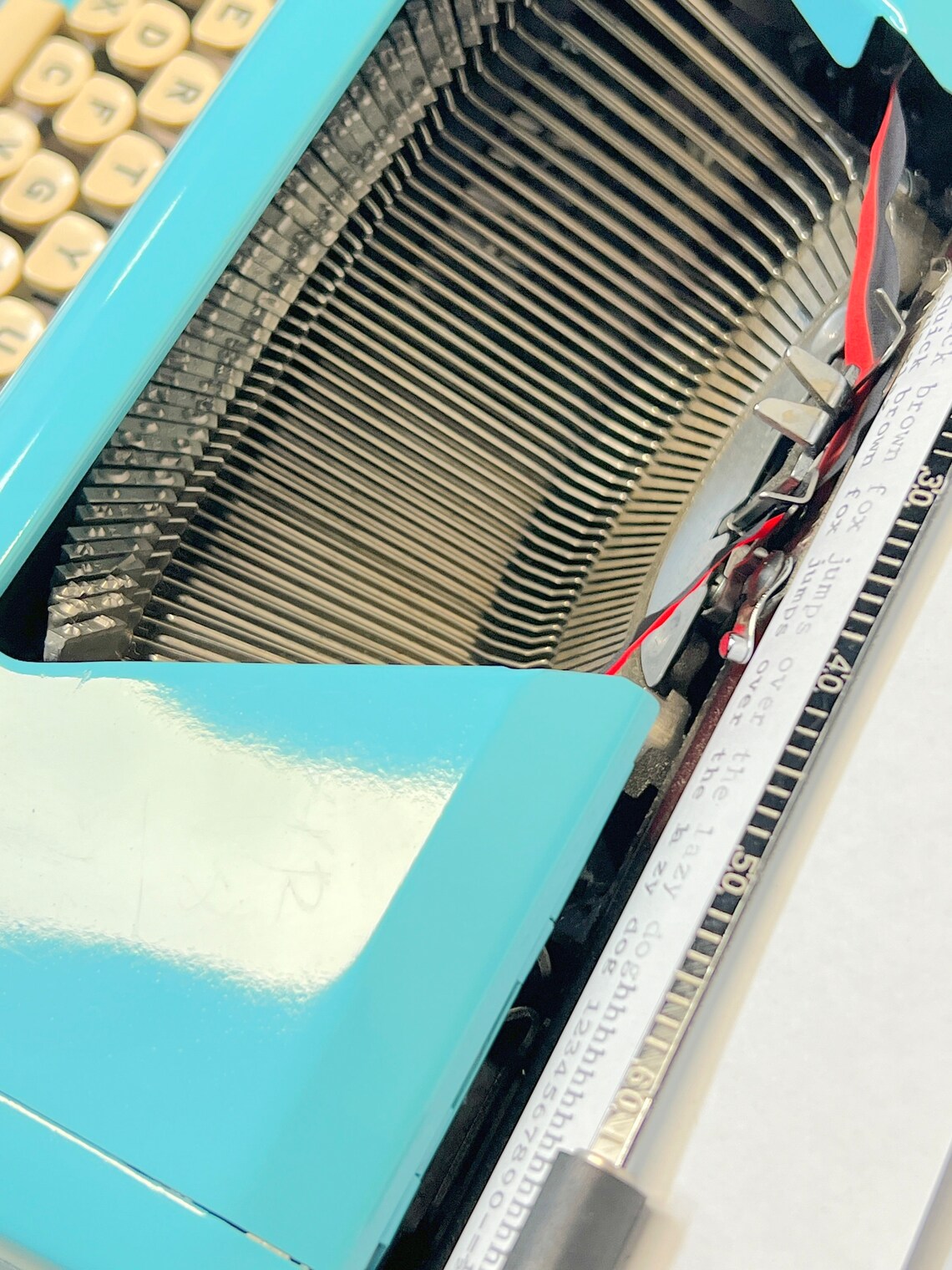 Turquoise Typewriter Royal Quiet Deluxe Manual With Case Working ...