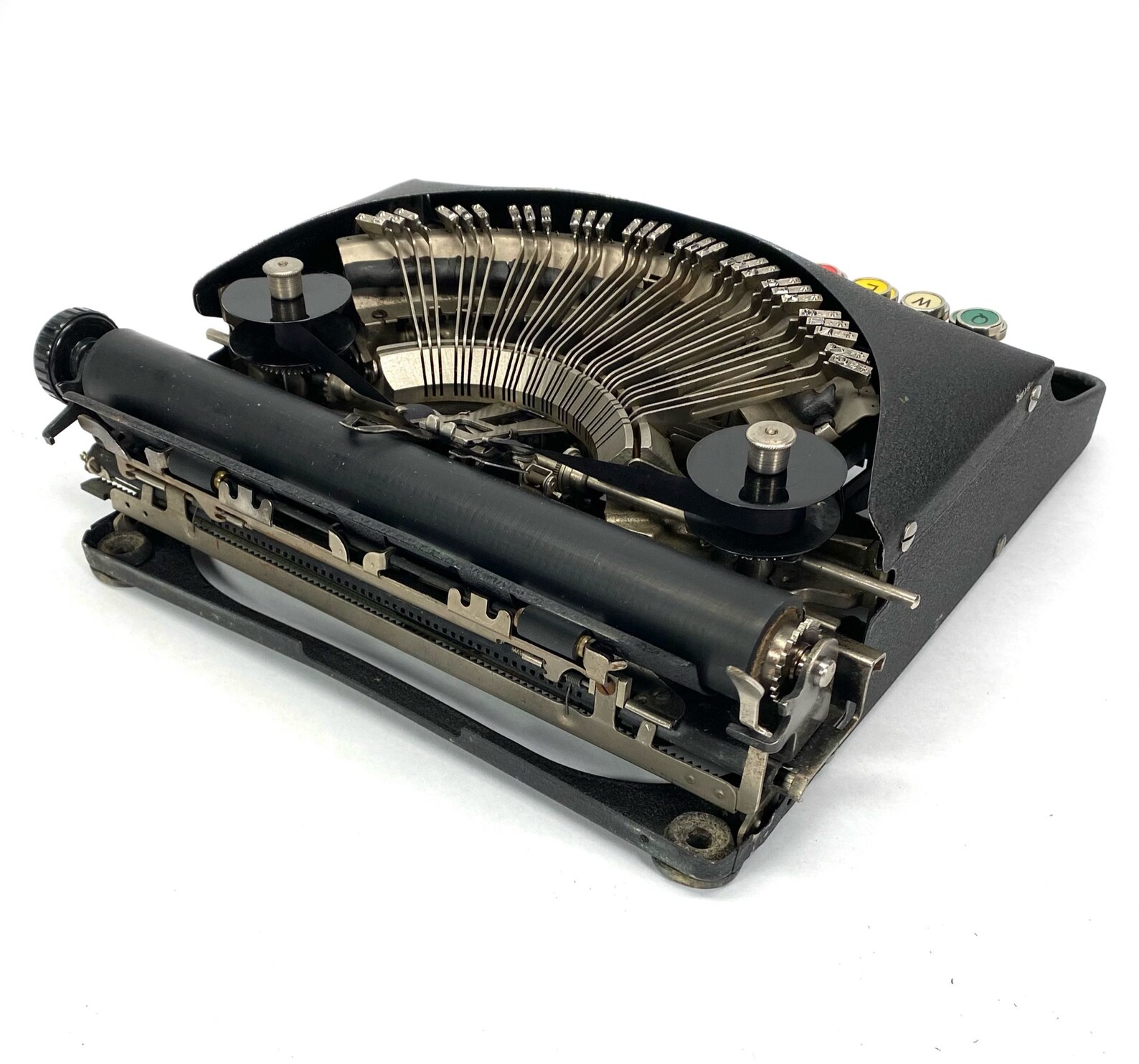 Antique Bantam Typewriter With Color Glass Keys by Remington | Etsy