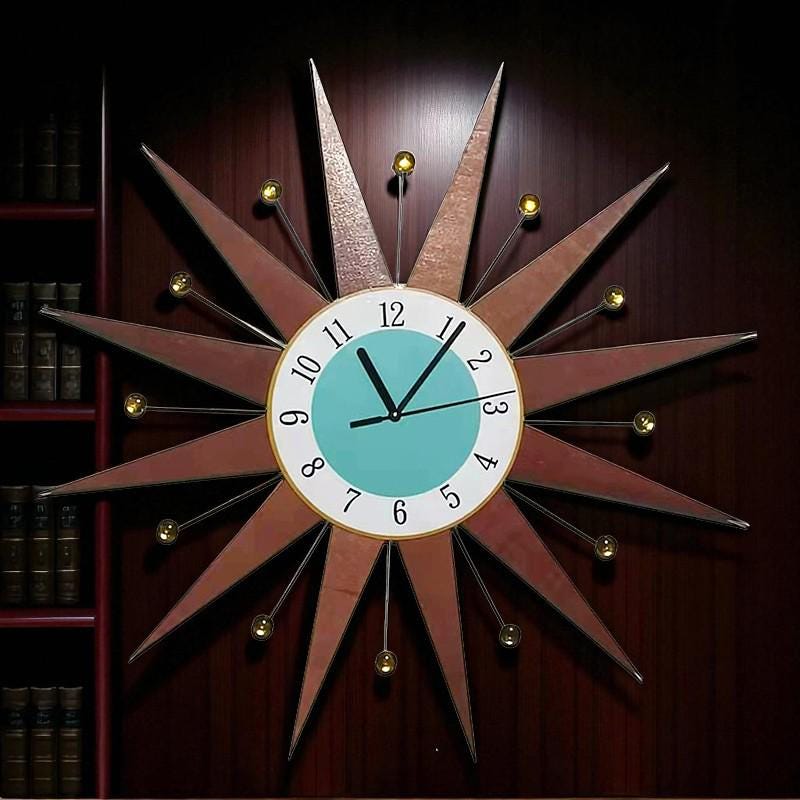 Starburst Clock - Etsy