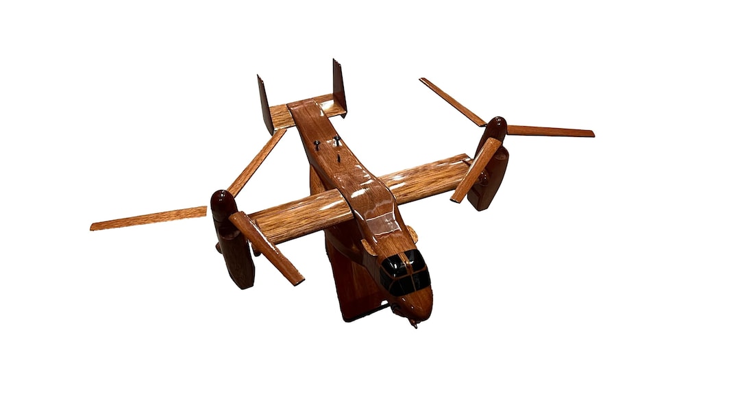 V22 Osprey Osage Mahogany Wood Model - Etsy