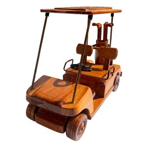Golf Cart Mahogany Wood Model - Etsy