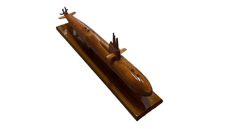 Skipjack Class Submarine Mahogany Wood Desktop Model - Etsy