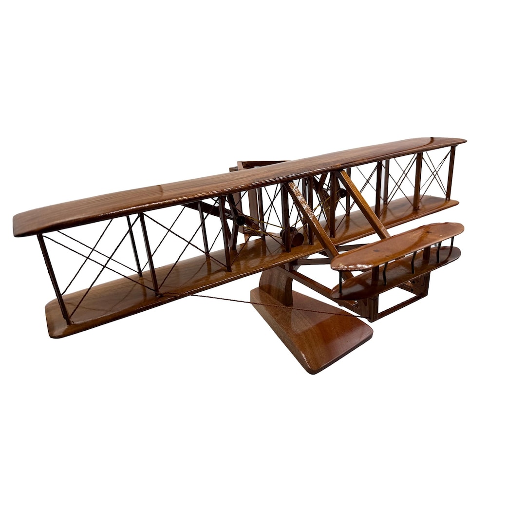 1903 Wright Flyer Mahogany Wood Desktop Airplane Model - Etsy