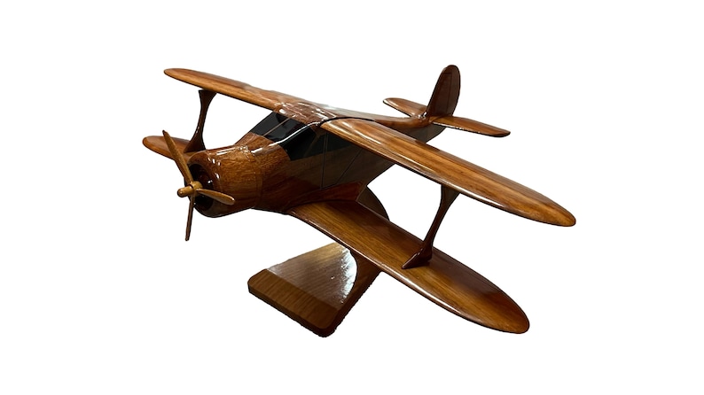 STAGGERWING Mahogany Wood Desktop Airplane Model - Etsy