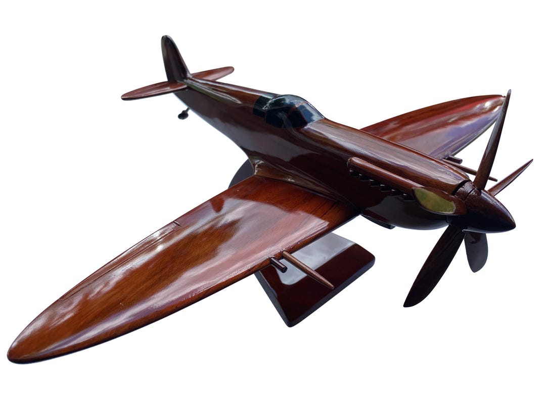 Spitfire ( Small Version) Mahogany Wood Airplane Model - Etsy