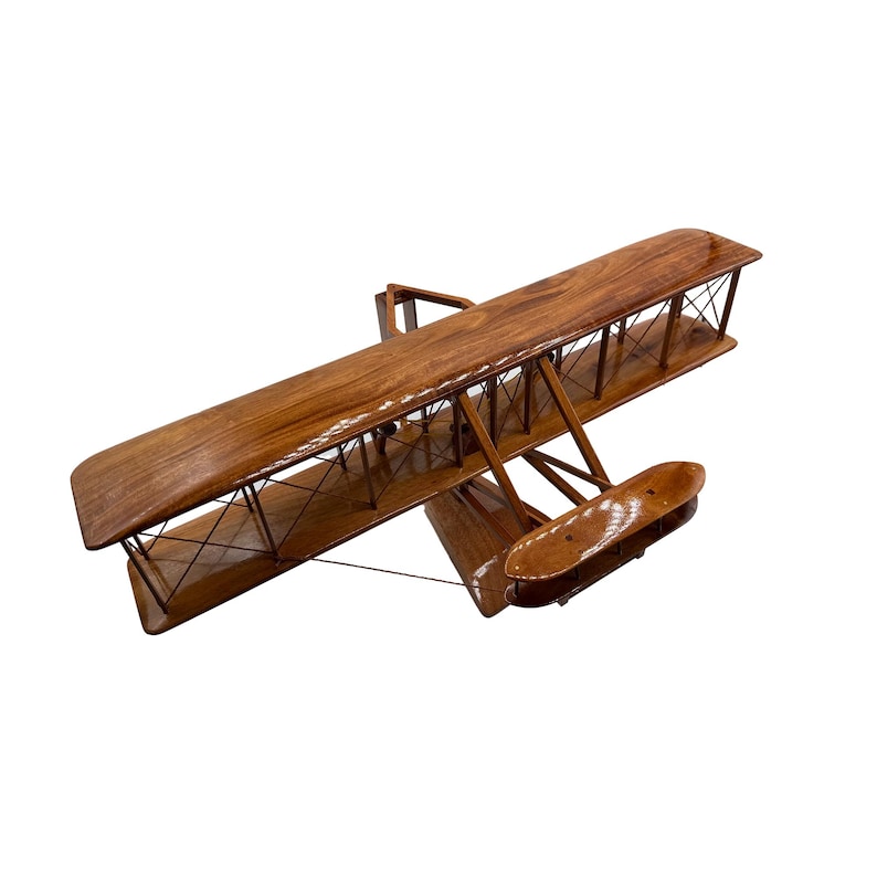 1903 Wright Flyer Mahogany Wood Desktop Airplane Model - Etsy