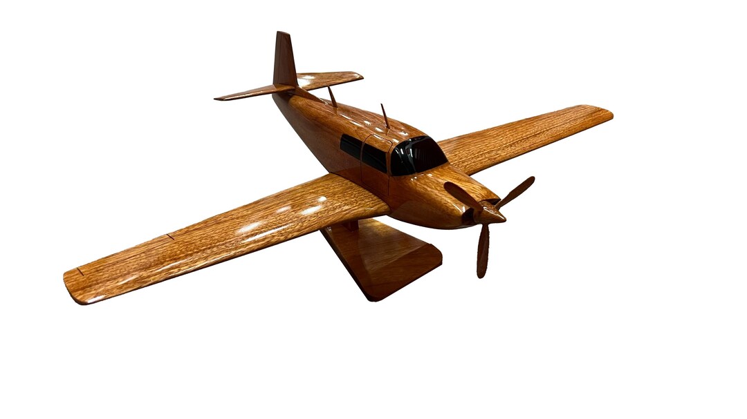 Mooney M20 Mahogany Wood Airplane Model - Etsy