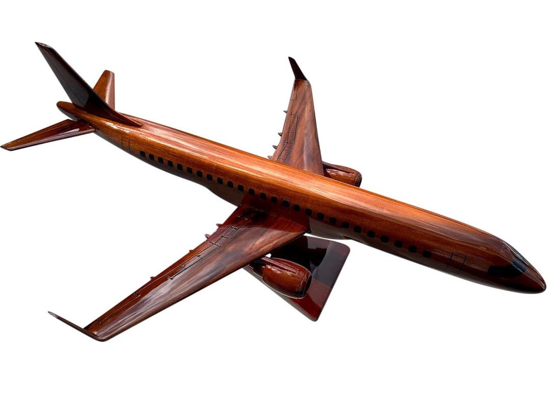 Embraer 190 Mahogany Wood Airplane Model - Etsy