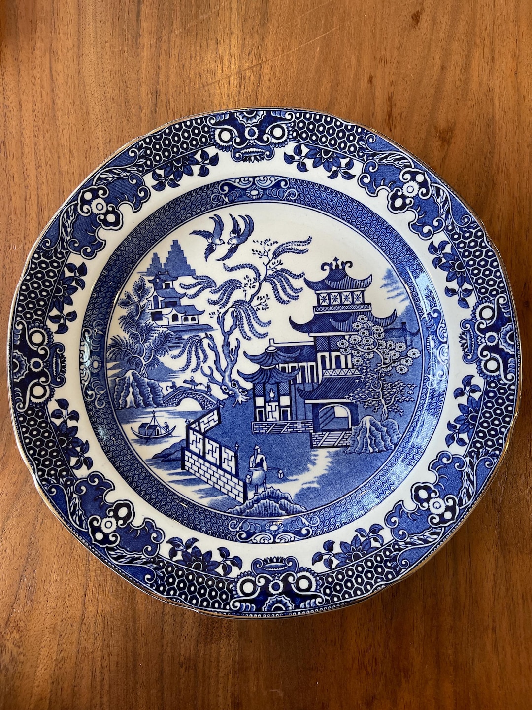 Burleigh Ware Willow Pattern Plate | 1930s | Made in England | Willow ...