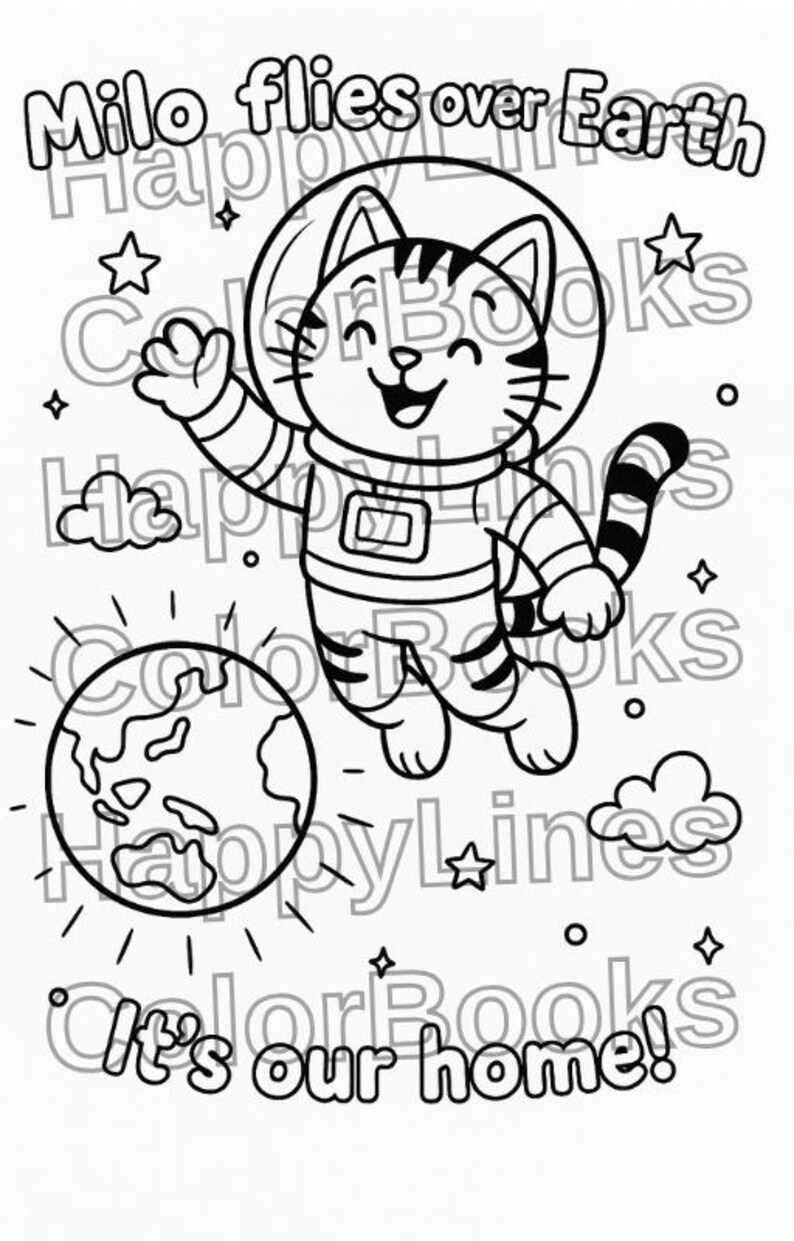 Milo the Brave Cat — Space Explorer! - Etsy