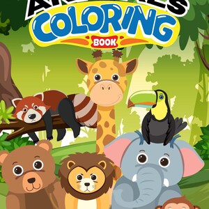 Animals Coloring Book - Etsy