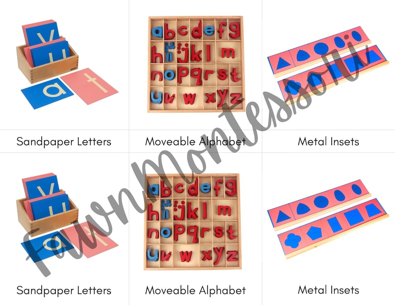 Montessori Materials Nomenclature Three Part Cards Environment Labels ...