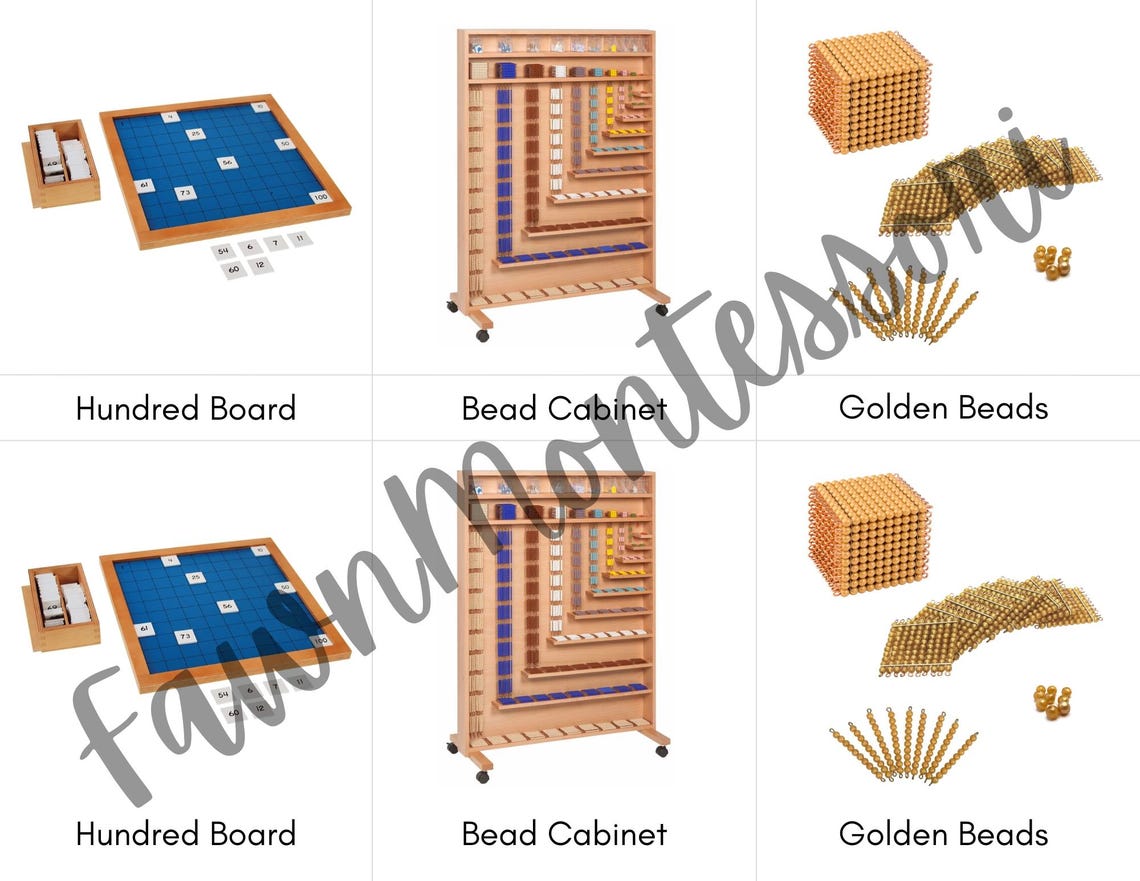 Montessori Materials Nomenclature Three Part Cards Environment Labels ...