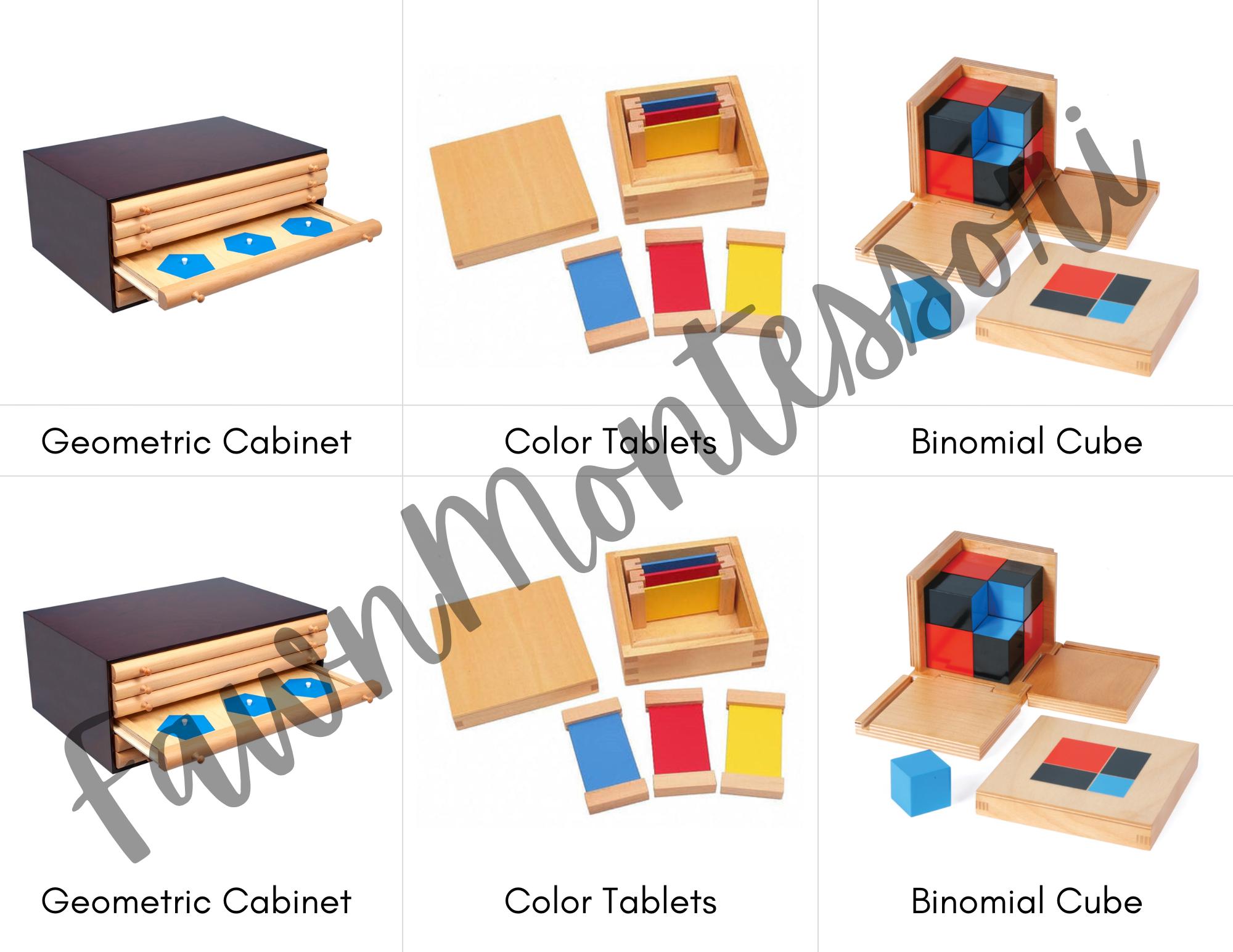 Montessori Materials Nomenclature Three Part Cards Environment Labels ...