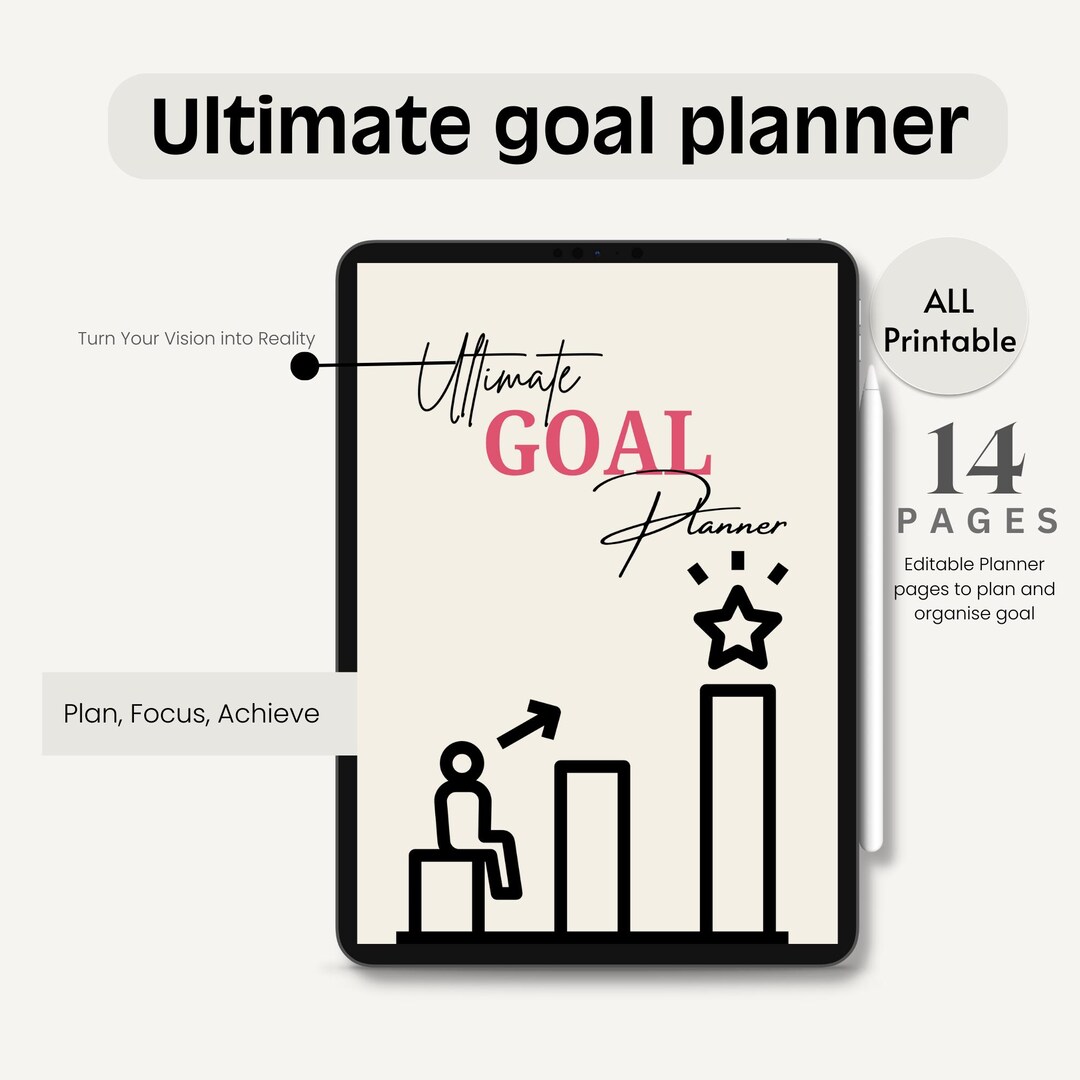 Ultimate Goal Planner, Goal Setting Planner, Life Planner, Success ...