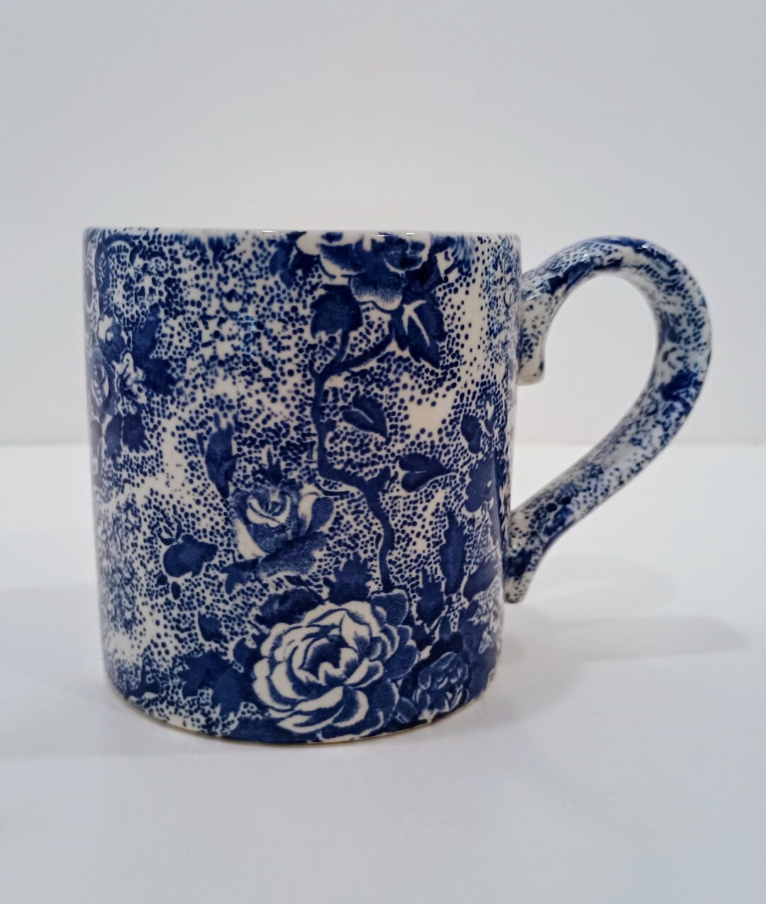 Vintage 1989 Chintzware Laura Ashley Mug Staffordshire England Blue and ...