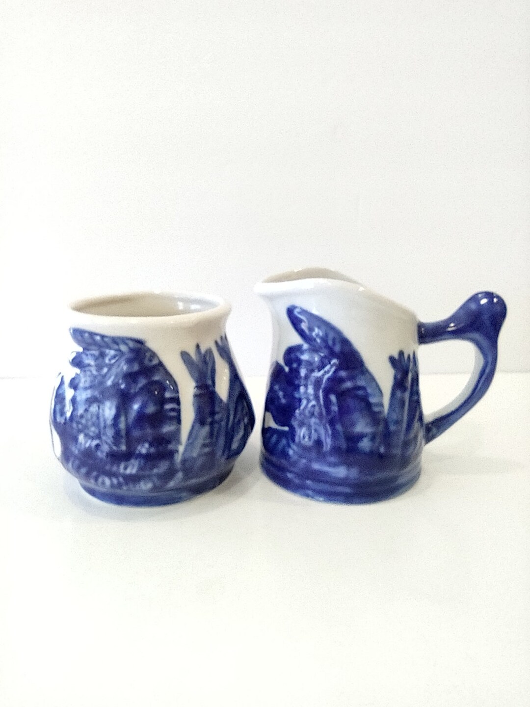 Vintage Reproduction Old Sleepy Eye Sugar and Creamer - Etsy