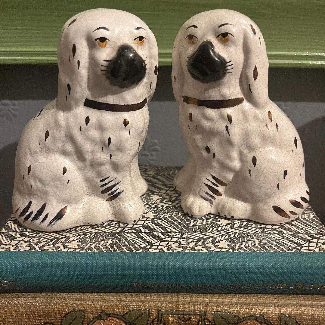 Pair of Small Staffordshire Wally Dogs - Etsy