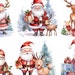Santa Rice Paper for Decoupage, Christmas Santa on Reindeer, Mulberry ...