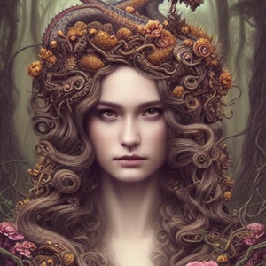 Rice Paper for Decoupage, Gothic Dragon Queen, Mulberry Tissue ...