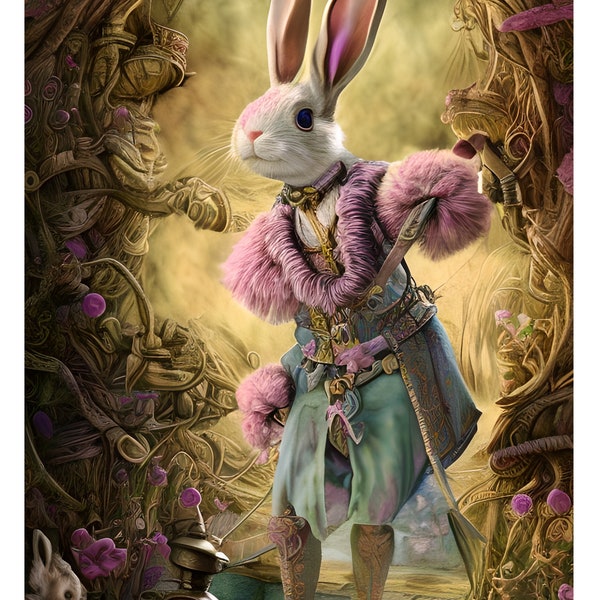 Fantasy Rabbit Art - Etsy