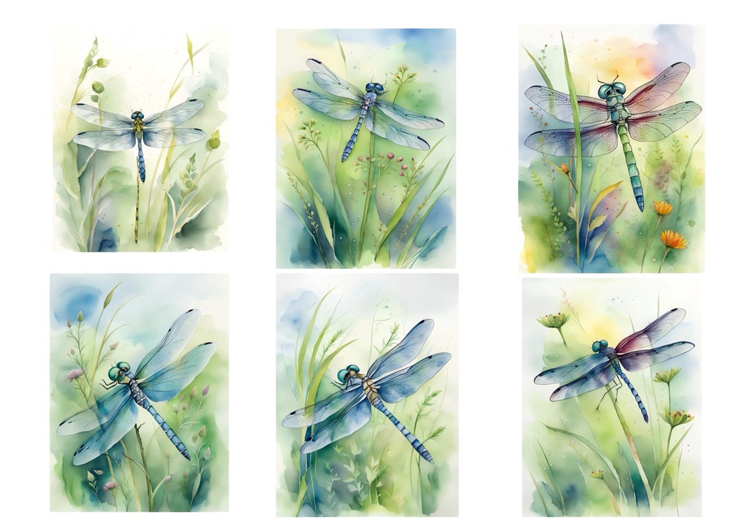 Dragonfly Rice Paper for Decoupage, Card Making, Scrapbooking Ephemera ...