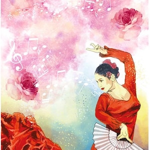 Rice Paper Sheet for Decoupage / Flamenco Dancer / Decorative Mulberry ...