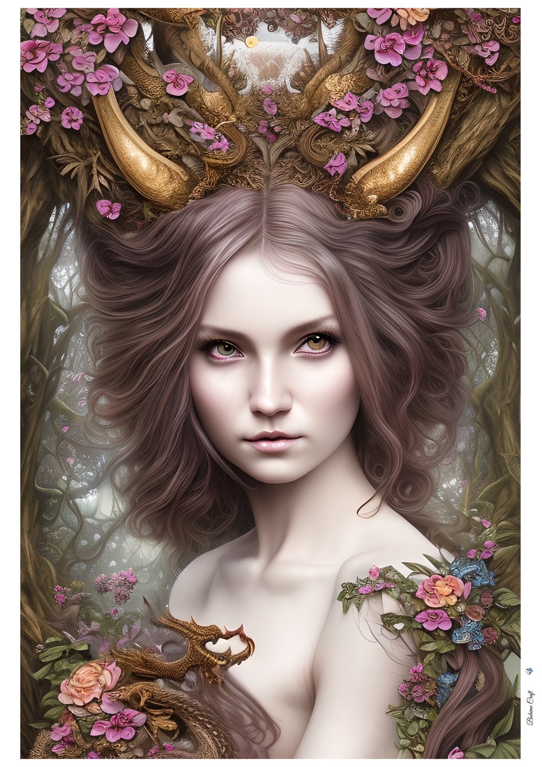 Gothic Fairy Rice Paper for Decoupage, Scrapbooking, Furniture Decor ...