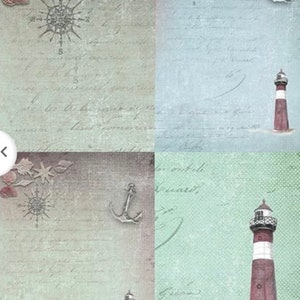 A4 Scrapbooking Paper Collection, Seaside Seafaring Adventure ...