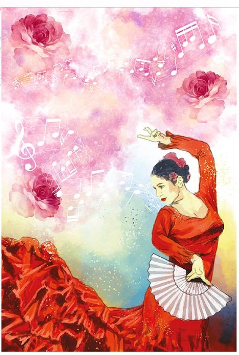 Rice Paper Sheet for Decoupage / Flamenco Dancer / Decorative - Etsy