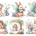 Bunny Rabbit Fairy Rice Paper for Decoupage, Card Making, Journals and ...