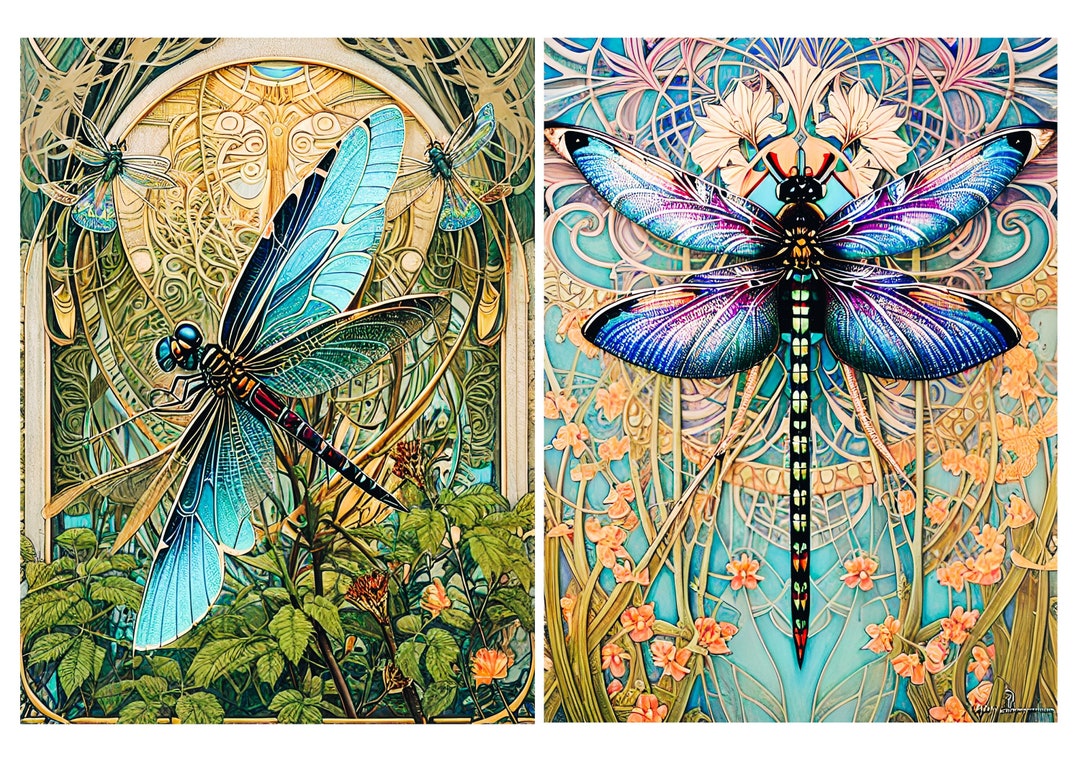 Rice Paper for Decoupage, Dragonfly, Mulberry Tissue, Scrapbooking ...